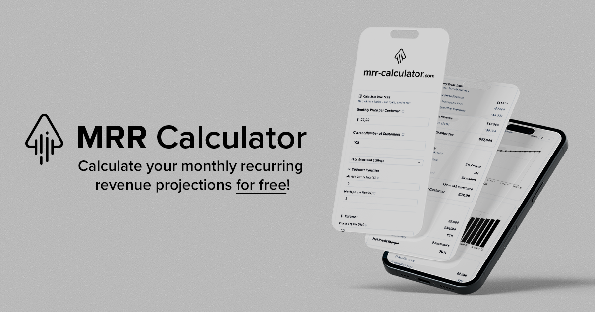 MRR Calculator - Free Monthly Recurring Revenue Calculator for SaaS